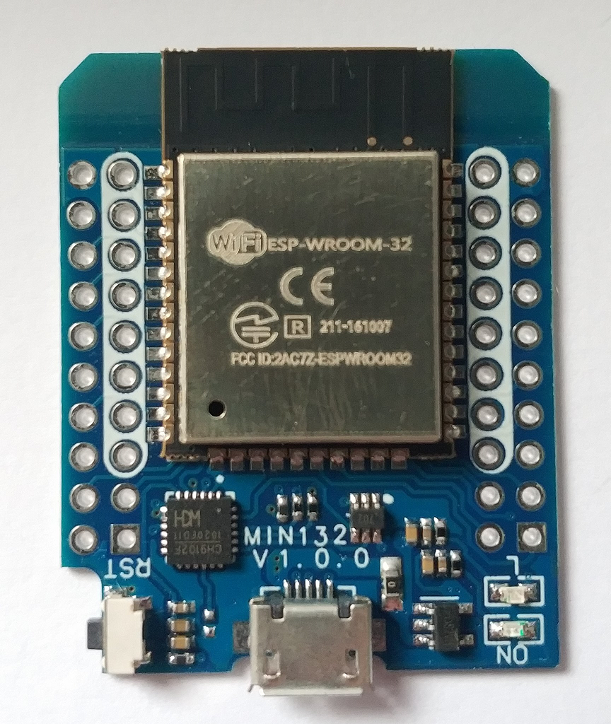 D1 Mini ESP32 with pins : CP2104 Driver / WiFi / Bluetooth / Dual Core – Hobby Stuff